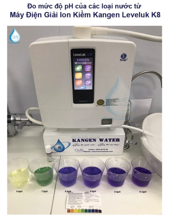 Máy lọc nước ion kiềm Kangen Leveluk K8 - Giá rẻ nhất