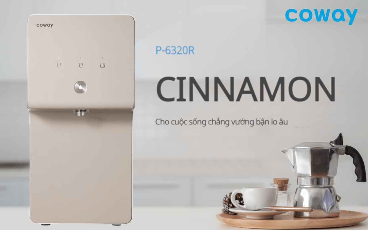 Review Máy Lọc Nước Coway Cinnamon P-6320R Hàn Quốc